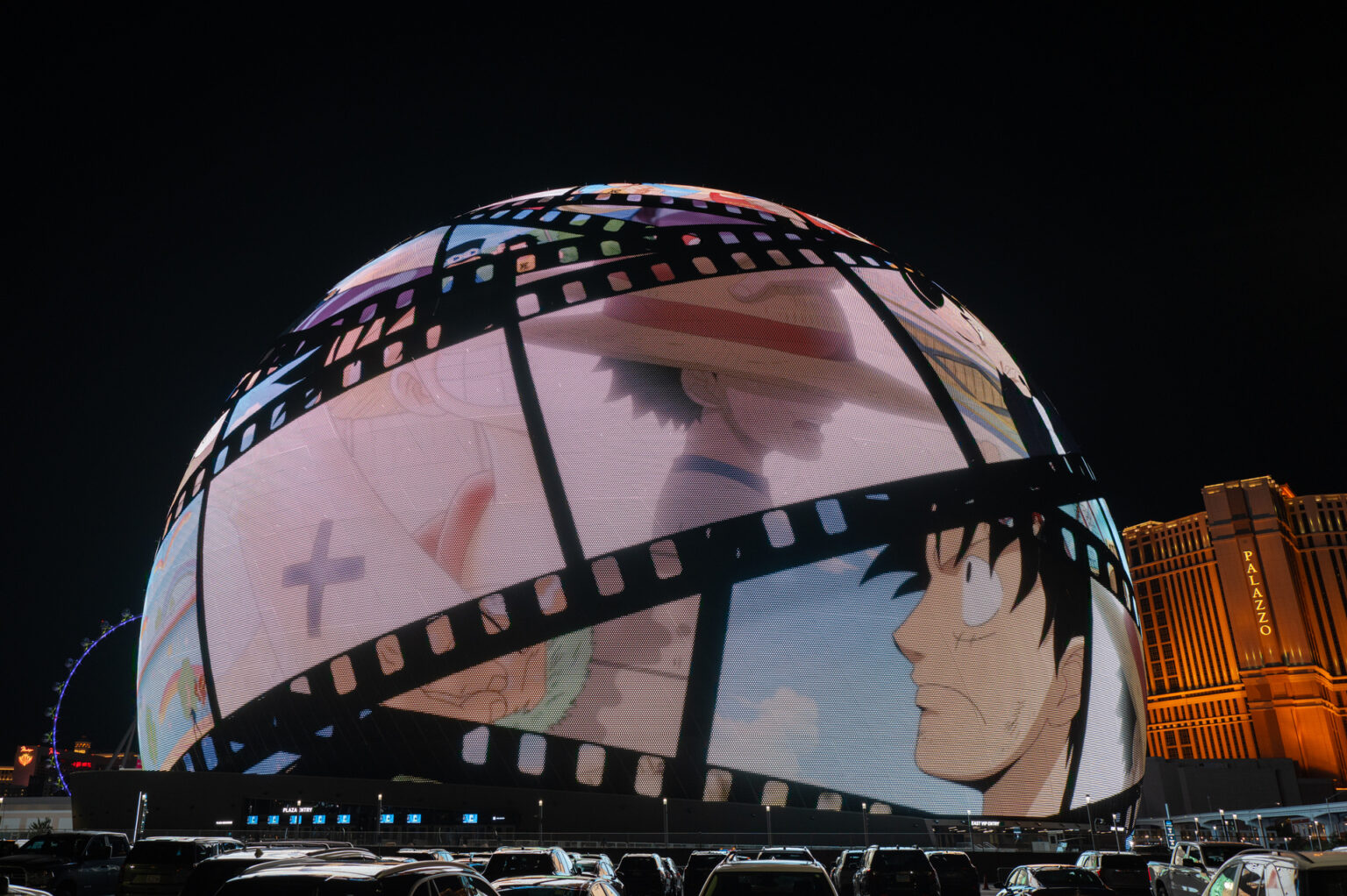 『ONE PIECE』特別映像がラスベガスの巨大球体ビジョンで上映、アニメ25周年を祝う ｜ カルチャーメディアNiEW（ニュー）