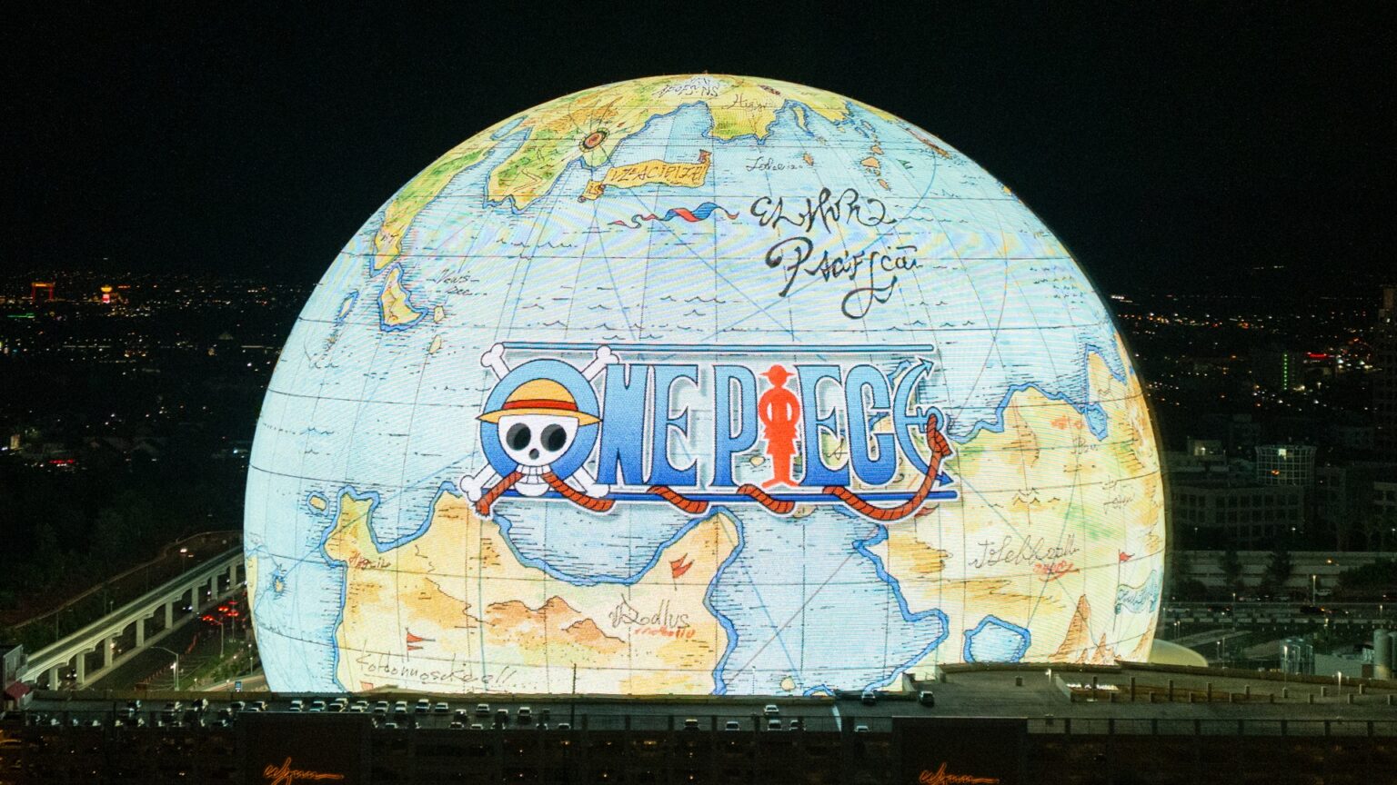 『ONE PIECE』特別映像がラスベガスの巨大球体ビジョンで上映、アニメ25周年を祝う ｜ カルチャーメディアNiEW（ニュー）